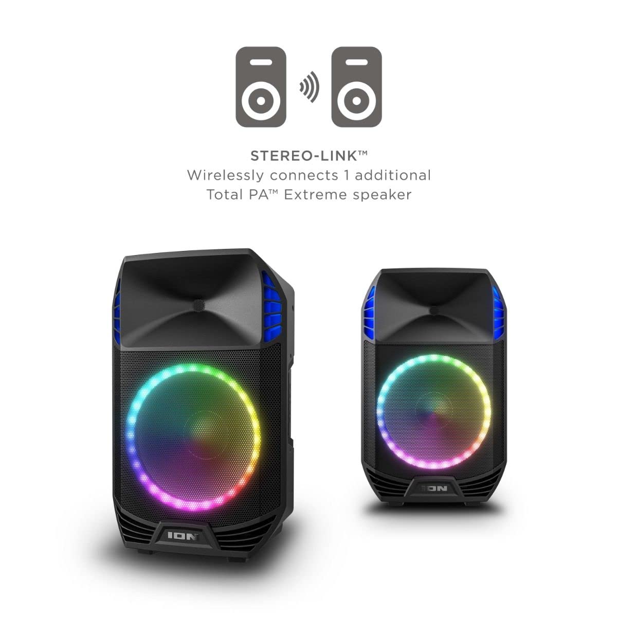 ION Audio Total PA Extreme High-Power Bluetooth Speaker System with Sonic Wide Premium Audio and Acoustic Optimization (Renewed)