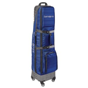 Samsonite "The Protector Hard & Soft Golf Travel Cover with Shark Wheels,Blue