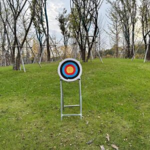 Meuiosd Archery Target Stand ，Folded Archery Target Stand for Grass Target & Point Bag Archery Target