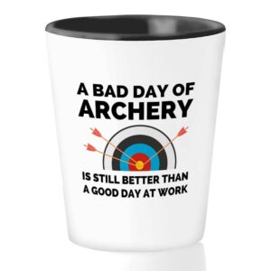 archery shot glass 1.5oz - a bad day of archery - archery shot trainer crossbow compound bow hunting arrow