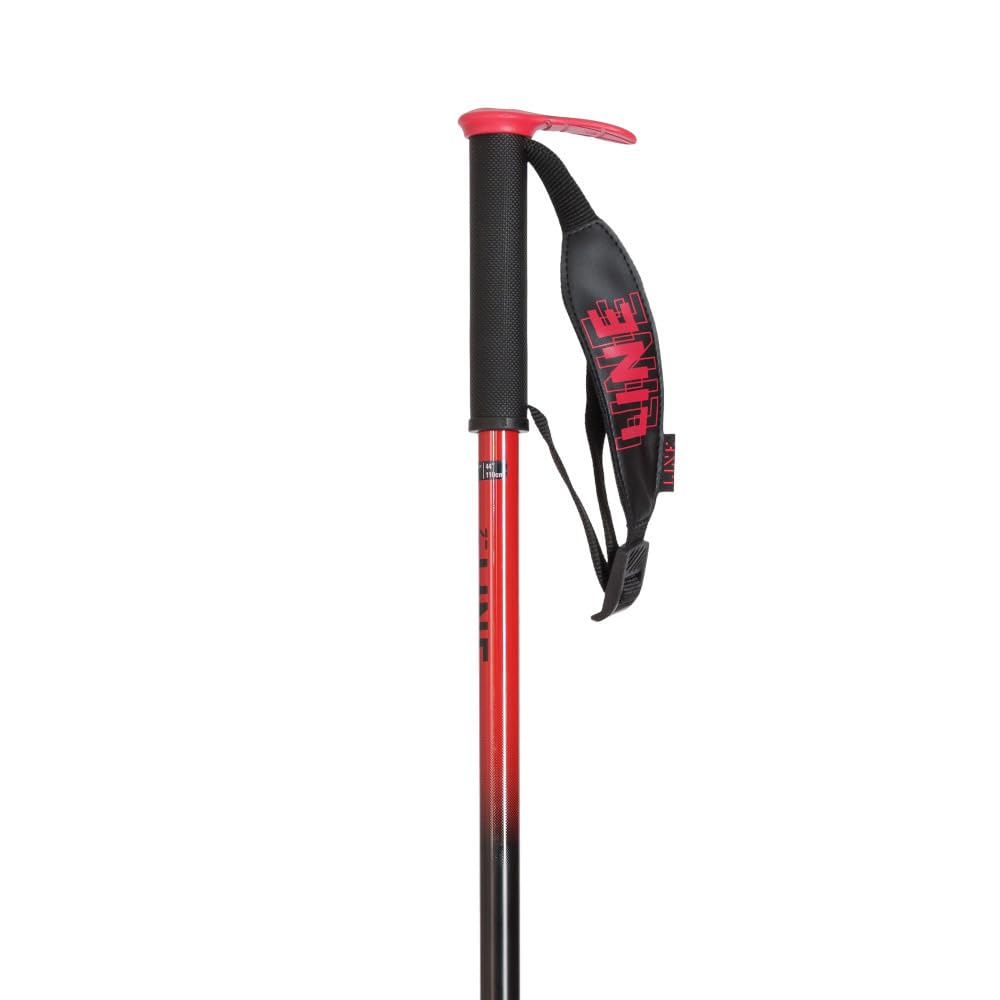 Line Pin Ski Poles Black/Red 110cm (44in)