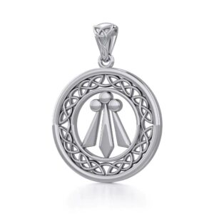 peter stone jewelry awen the three rays of light with celtic silver pendant tpd5305