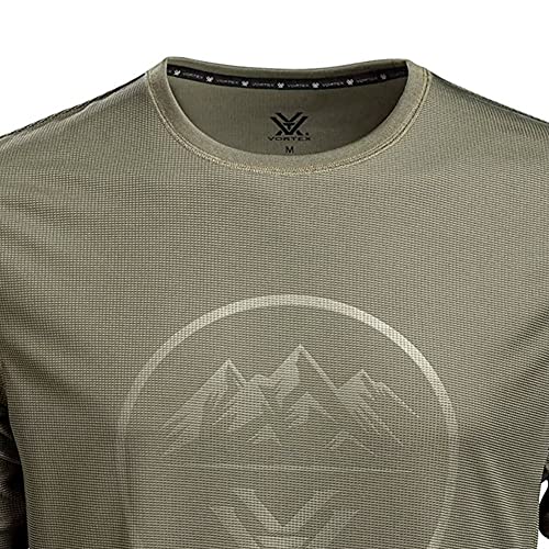 Vortex Optics Three Peaks Performance Grid Shirts (Deep Lichen, Medium)