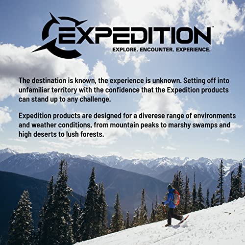 Expedition SNØ Series Snowshoe Kit for Mountaineering and Snow Hiking - Perfect for Men and Women (Spin Binding, Size 825)