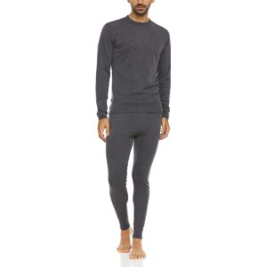 Men’s 100% Merino Wool Bottoms Midweight Base Layer Pants - Multi Use Long Johns - Thermal Underwear - Hiking Men's Base Layer - Hiking Men's Base Layer - Charcoal Gray - X-Large Tall