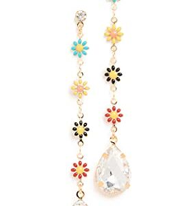 Venessa Arizaga Women's Rainbow Garden Earrings, Gold, One Size