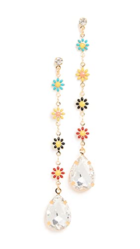 Venessa Arizaga Women's Rainbow Garden Earrings, Gold, One Size