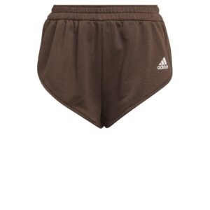 adidas hyperglam mini shorts women's, brown, size l