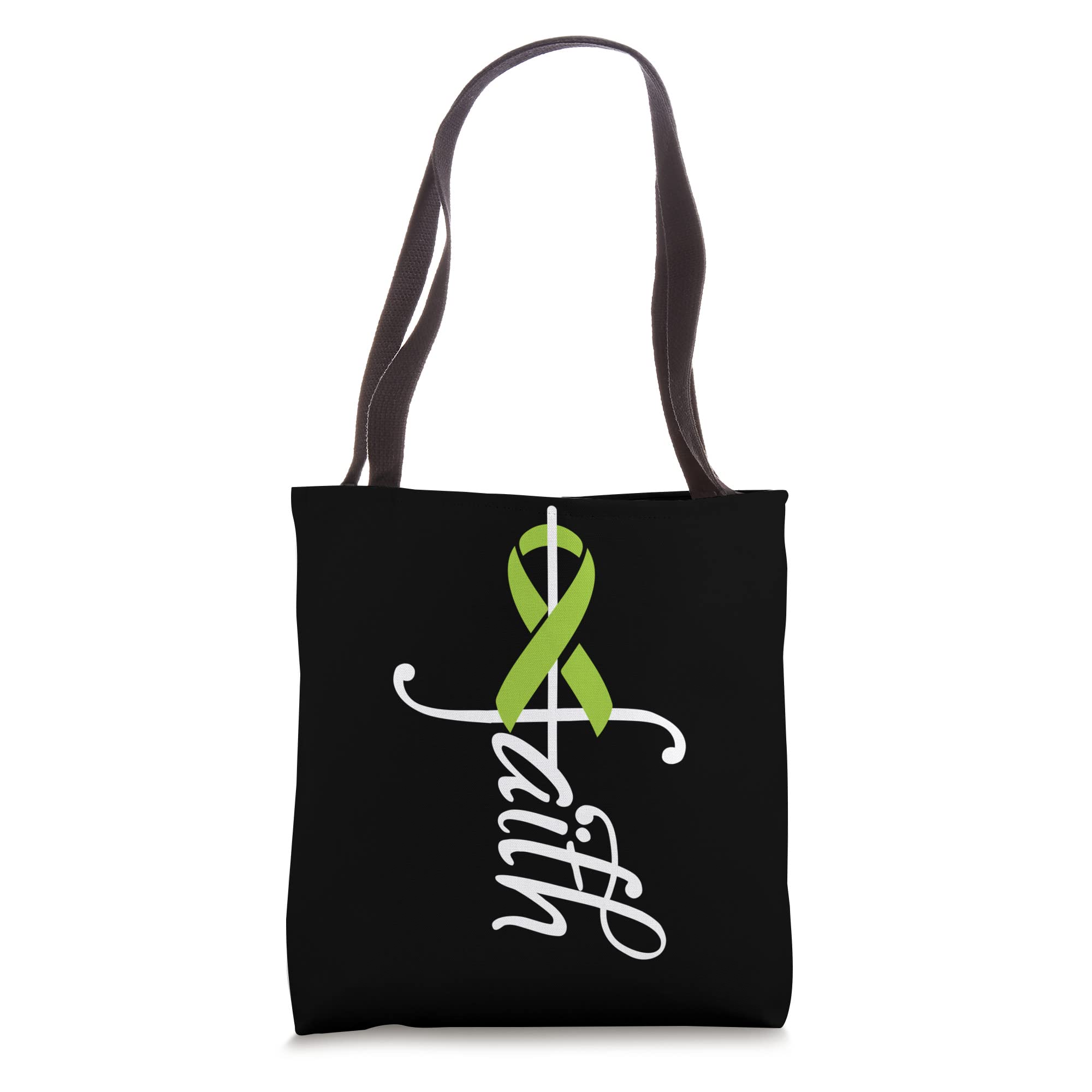 Faith Cancer Support - Ribbon Lymphoma Awareness Tote Bag