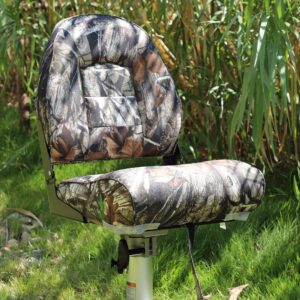 NORTHCAPTAIN High Back Folding Fishing Boat Seat,Stainless Steel Screws Included,Camo,2 Seats