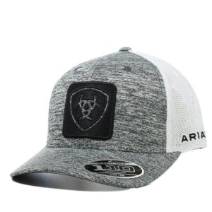 ariat men's flexfit 110 patch logo snapback, black