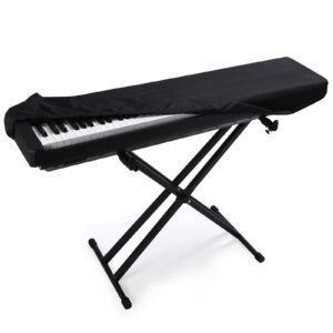 ynester 88 keys electric piano keyboard dust cover, adjustable electric piano keyboard covers for digital electric pianos, full cover elastic lock music keyboard protector cover