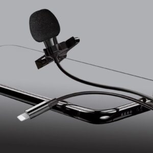 UDEE Microphone Lavalier Microphone for iPhone, Mini Portable for Live, Interview, Meeting and Other Scenarios