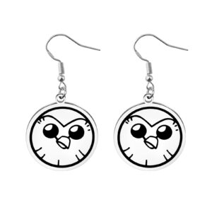 owl house fan gift hooty keychain i will be haunted by my actions forever (earrings)