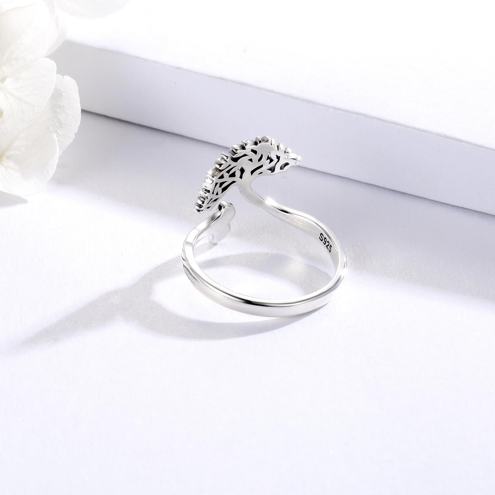 zaxsj Tree of Life Rings for Women : 925 Sterling Silver Retro Celtic Knot Irish Tree of Life Ring Jewelry Gifts for Women