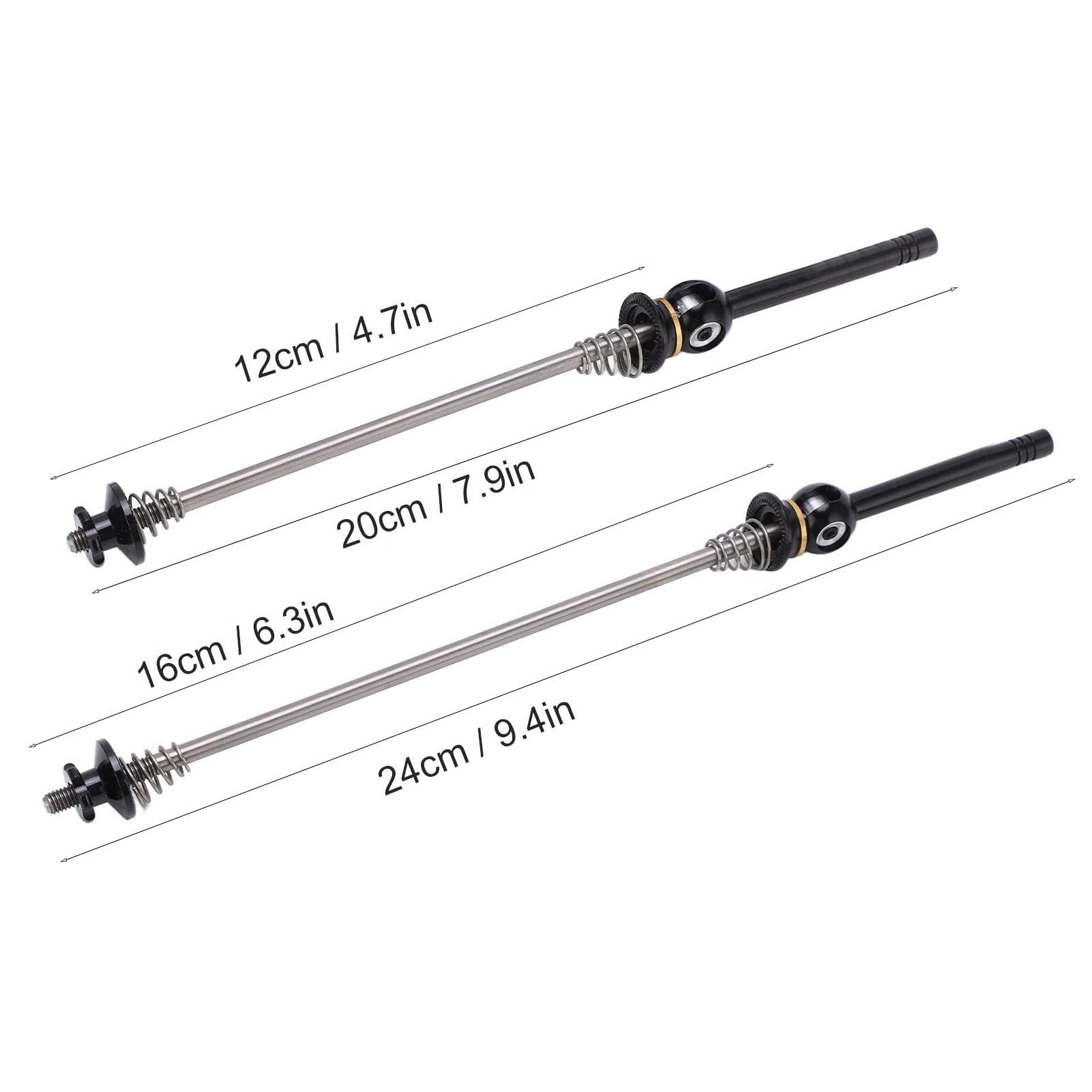 Bicycle Quick Release Skewer,1 Pair/Set Bicycle Quick Release Skewer Lightweight Weight Reduction Bike Wheel Hub Skewers