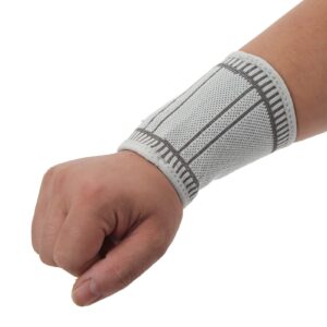 1 pair heating wrist brace, breathable skin friendly graphene warm wrist support sleeve, wrist joint protector for tendonitis injury recovery(l)