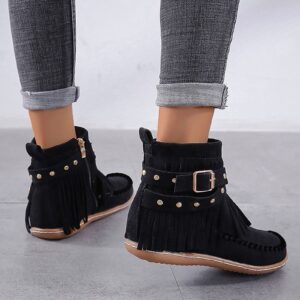 Womens Sandals, Over The Knee Boots for Women Womens Fashion Boots Vacation Shoes Size 10 Sneakers Two Strap Cycling Boots Women's Over-The-Knee Boots Black