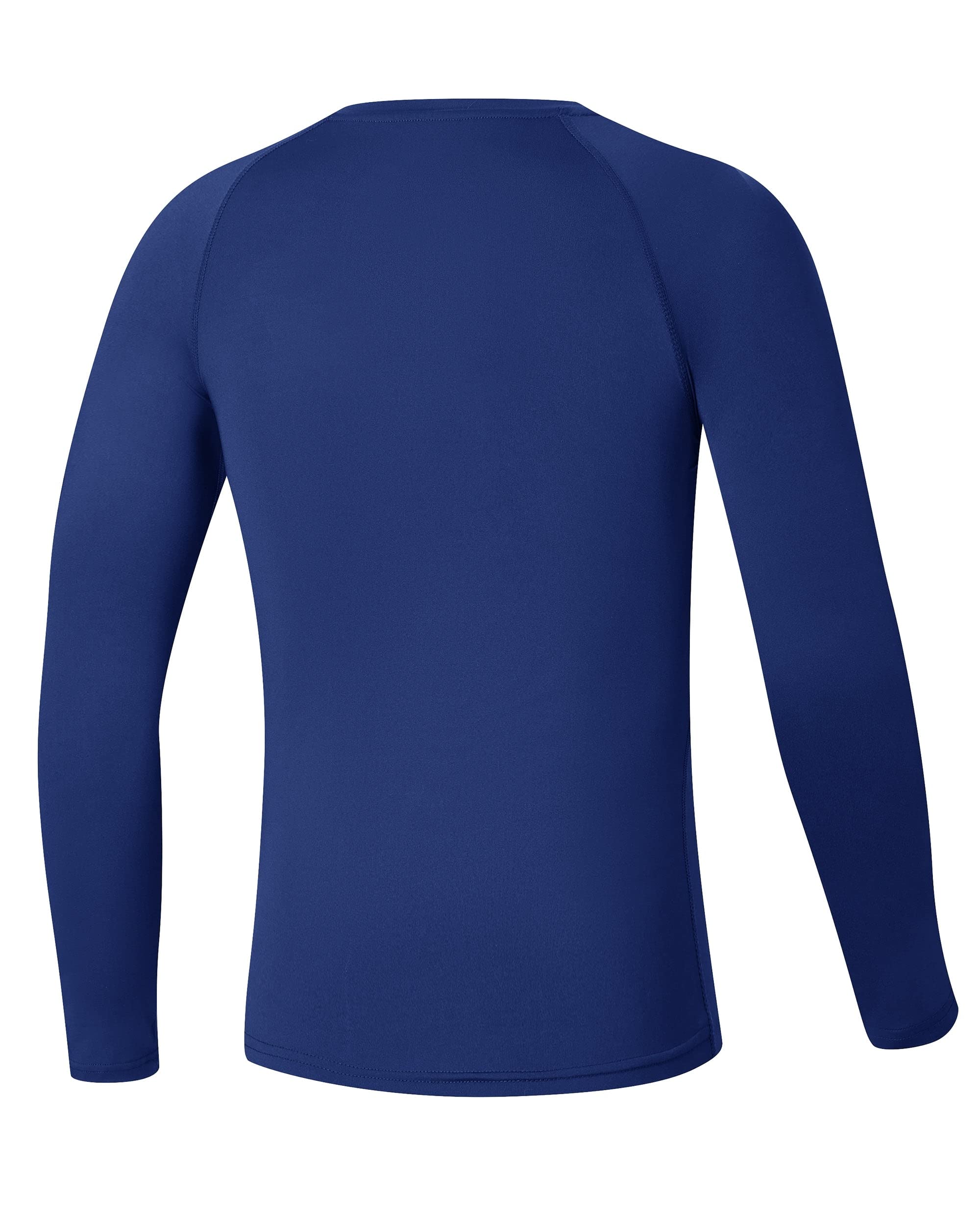 Willit Boys' Compression Shirts Youth Long Sleeve Football Undershirts Kids Baseball Quick Dry Baselayer Brilliant Blue XS