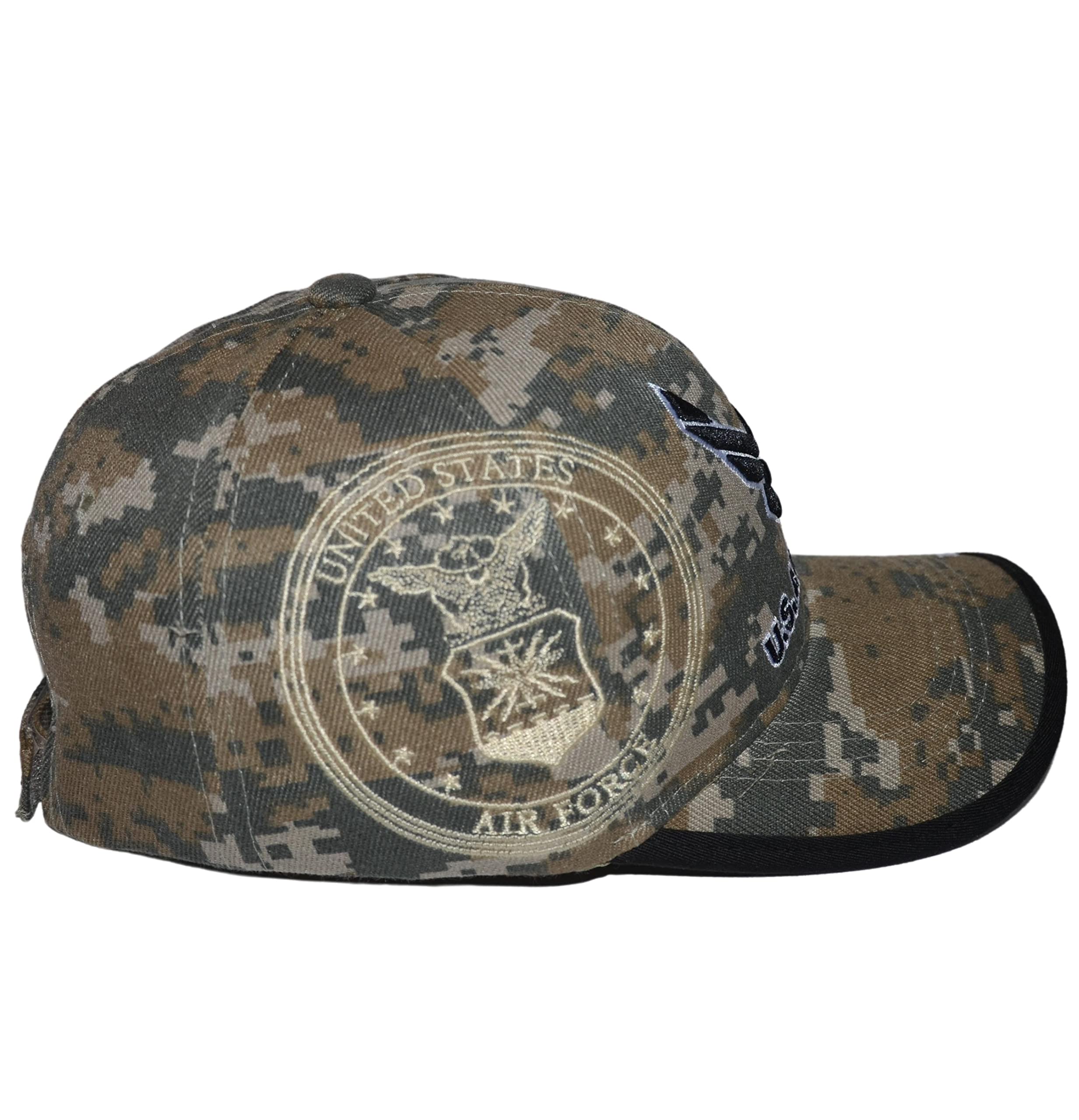 Icon Sports Group US Air Force Hat Official Licensed Military Cap, Unisex Embroidered Camo Military Baseball Cap