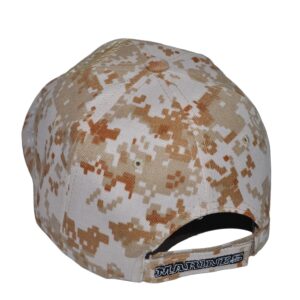 Icon Sports Group US Marine Corps Hat Officially Licensed Digital Camo Military Cap, Unisex Armed Forces Baseball Cap, One Size