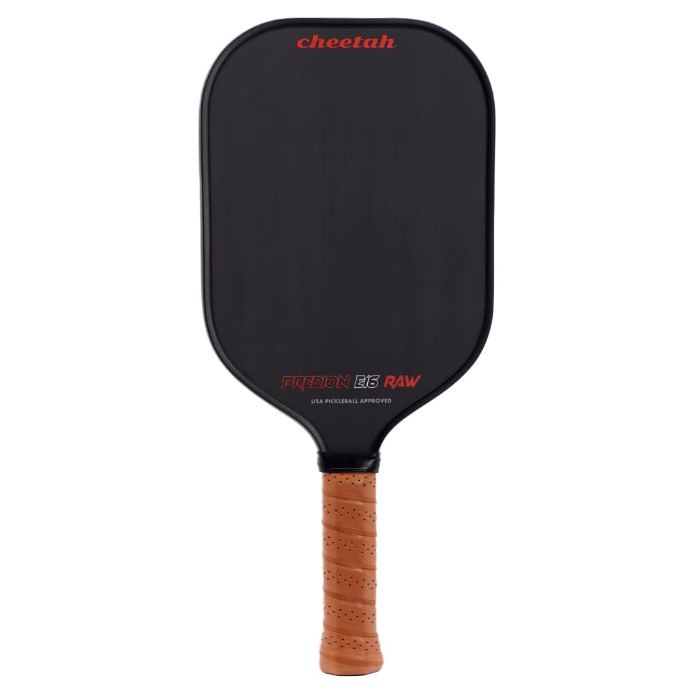 Cheetah Predion E16 Raw Carbon Fiber Pickleball Paddle