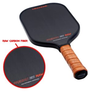 Cheetah Predion E16 Raw Carbon Fiber Pickleball Paddle