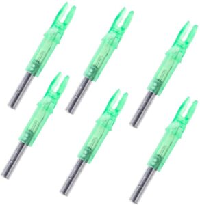 sgerste lighted archery led arrow nocks hunting internal arrow nocks nocks tails fit 6.2mm arrow shaft 6pcs