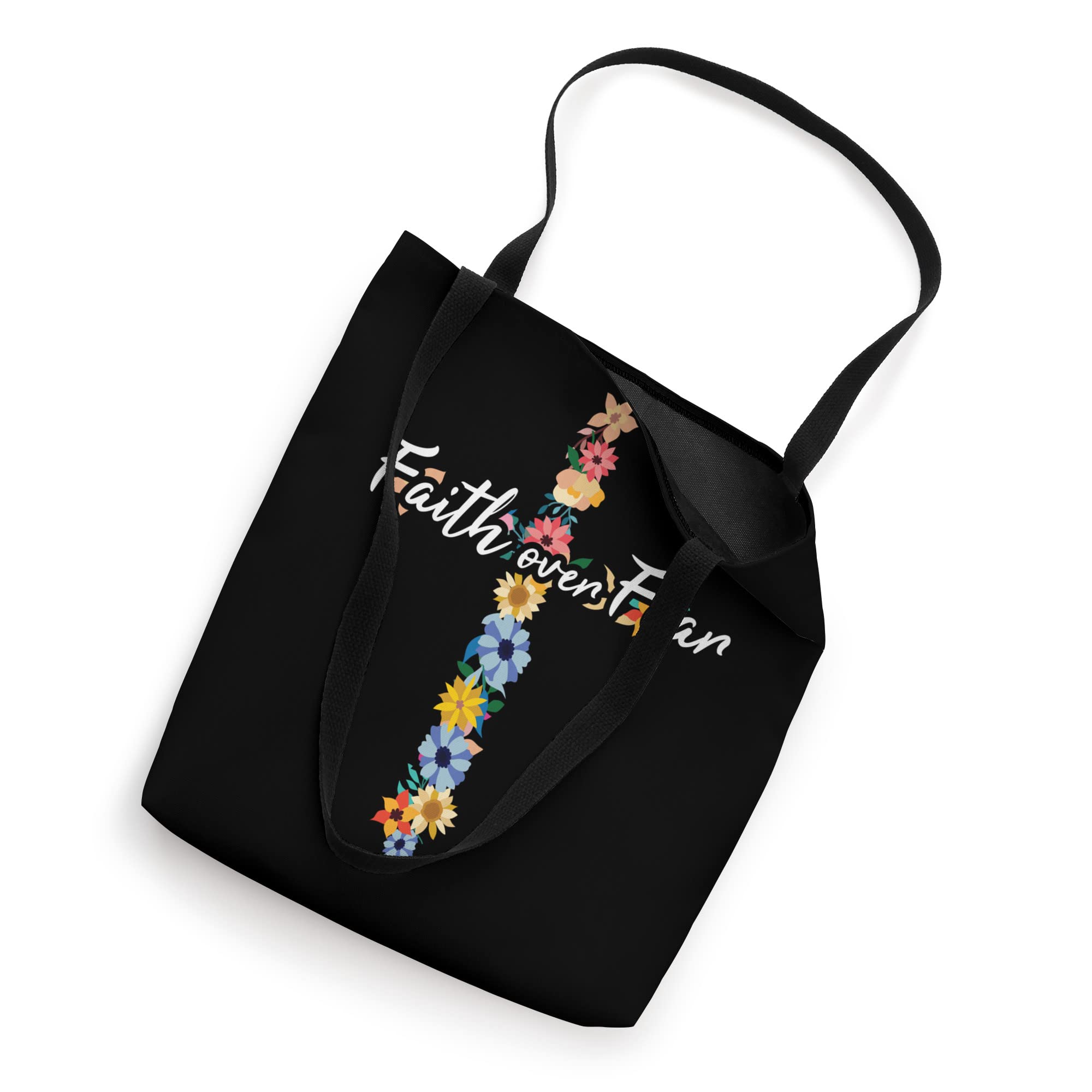 Religious Jesus Christian Faith Over Fear Church Lord Tote Bag