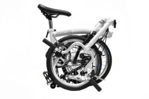 brompton a line 3 speed folding bike (white)