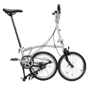 Brompton A Line 3 Speed Folding Bike (White)