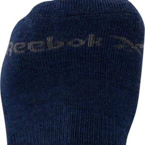 Reebok Men's Crew Socks - 5 Pack Comfort Cushion Performance Crew Socks for Men - Classic Men's Sports Socks (Size: 6-12.5), Size 6-12.5, Navy/Grey