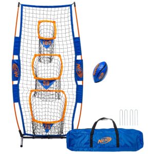 nerf pro pass football target - large 5 ft x 2 ft target - improve any young quarterbacks accuracy