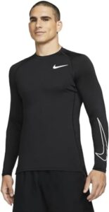 nike pro dri-fit men's slim fit long-sleeve top (black, x-large)