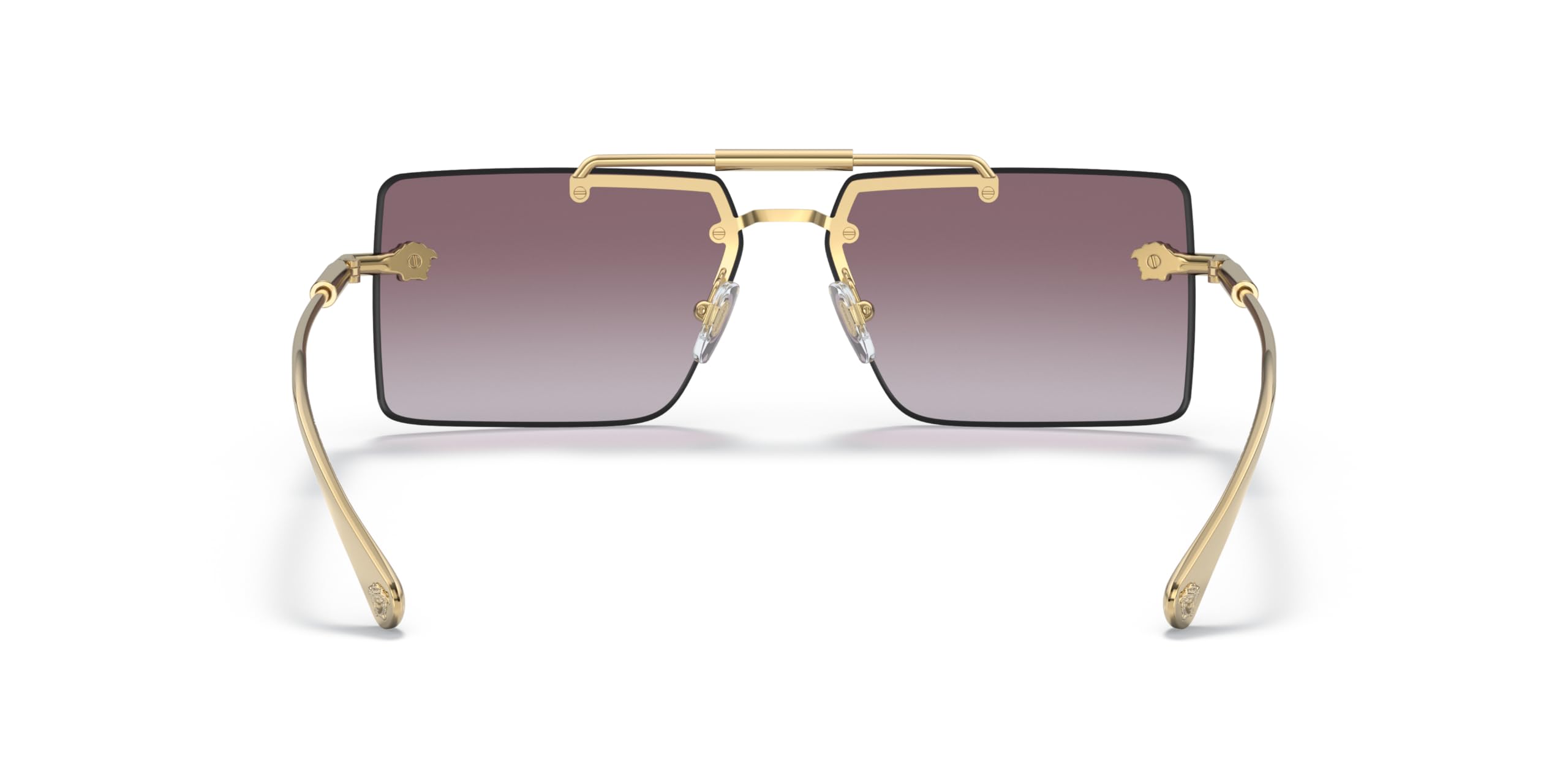 Versace Woman Sunglasses Gold Frame, Violet Gradient Lenses, 60MM