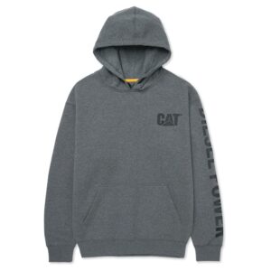 cat men's 1090036 diesel power pullover sweatshirt - xx-large - dark heather grey