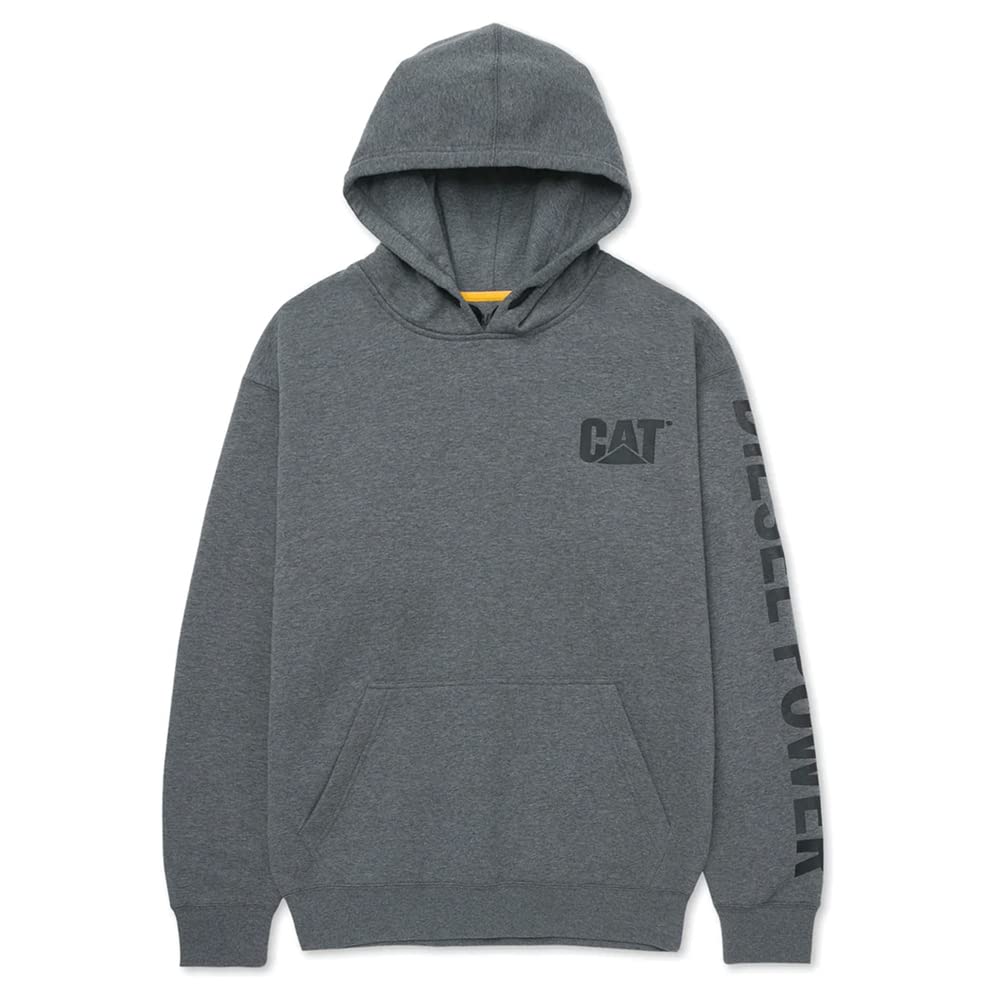 CAT Men's 1090036 Diesel Power Pullover Sweatshirt - XX-Large - Dark Heather Grey