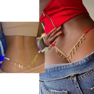 Personalized Sexy Waist Chain Thong for Women Summer Bikini Bottoms Belly Chain