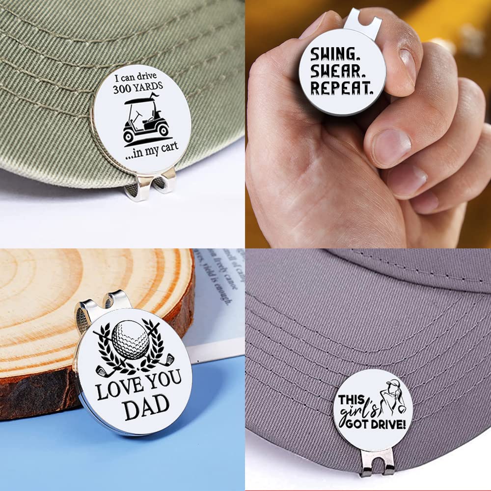 GEYGIE I'm Retired Golf Ball Marker with Magnetic Hat Clip, Funny Golf Accessories Gifts for Men Women, Golf Gifts for Men Woman, Retired Gift for Men Woman Golf Fan, Golf Novelty Gift