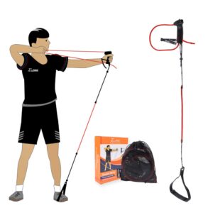 archery bow trainer, archery draw training aid strength training, anti-break latex resistance bands, archery exerciser training device for recurve bow compound shooting kids adults beginner experts