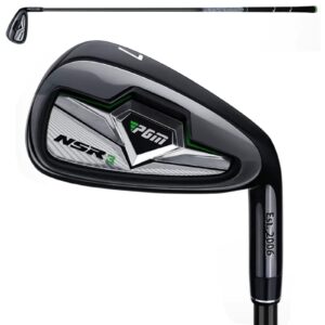 pgm golf clubs nsr iii golf iron #7 thru gap wedge with graphite shafts for right-handed golfers - r flex