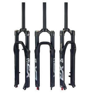 krsec air suspension fork 27.5 inch mountain bike travel 120mm quick release qr 9mm 28.6mm straight tube manual lockout rebound adjustable ultralight mountain bike front forks xc am 27.5"