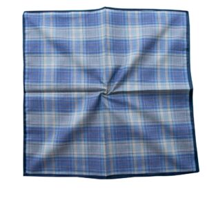 CoCoUSM Mens Cotton Handkerchiefs Plaid Handkerchief for Men Pocket Squares 3PCS