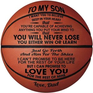 PRSTENLY to My Son Basketball, to My Son Leather Journal