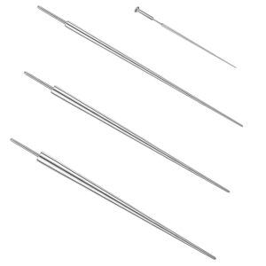 zs 3pcs g23 titanium insertion pin taper for nose ear navel lip threadless piercings jewelry kit, 18/16/14g push in body piercing stretching kit assistant tool (18g/16g/14g)