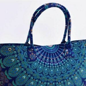 Indian Tapestry Women Handbags Mandala Shopping Shoulder Carry Bag Tote Purse