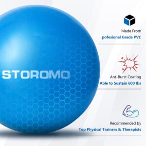 STOROMO Mini Exercise Ball, Pilates Ball,Barre Ball,Bender Ball,Exercise Ball Small 9 Inch,for Home & Gym Improves Balance and Core Training (Purple)