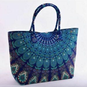 Indian Tapestry Women Handbags Mandala Shopping Shoulder Carry Bag Tote Purse