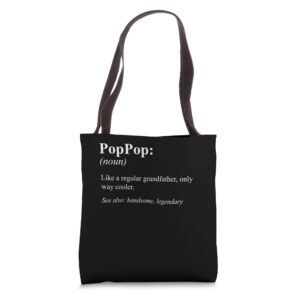 funny grandfather definition design - poppop tote bag