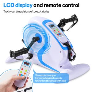 Ps Motorized Pedal Exerciser Bike,Nimi Electric Pedal Exercise Bikes Physical Therapy Workouts Peddler Exerciser Assisted Recovery Equipment for Legs, Knees, Feet.